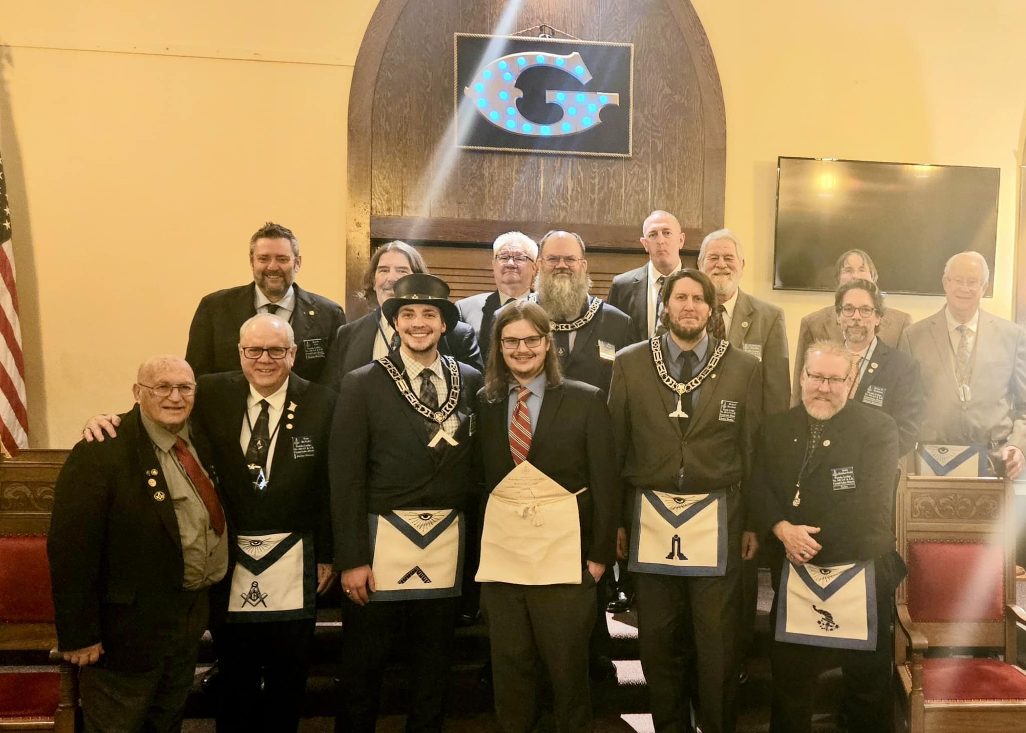 We are proud to welcome our newest Entered Apprentice, Bro. Michael ...